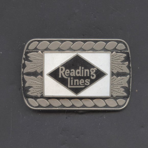 reading lines | Accessories | Vintage Reading Train Lines Belt Buckle ...